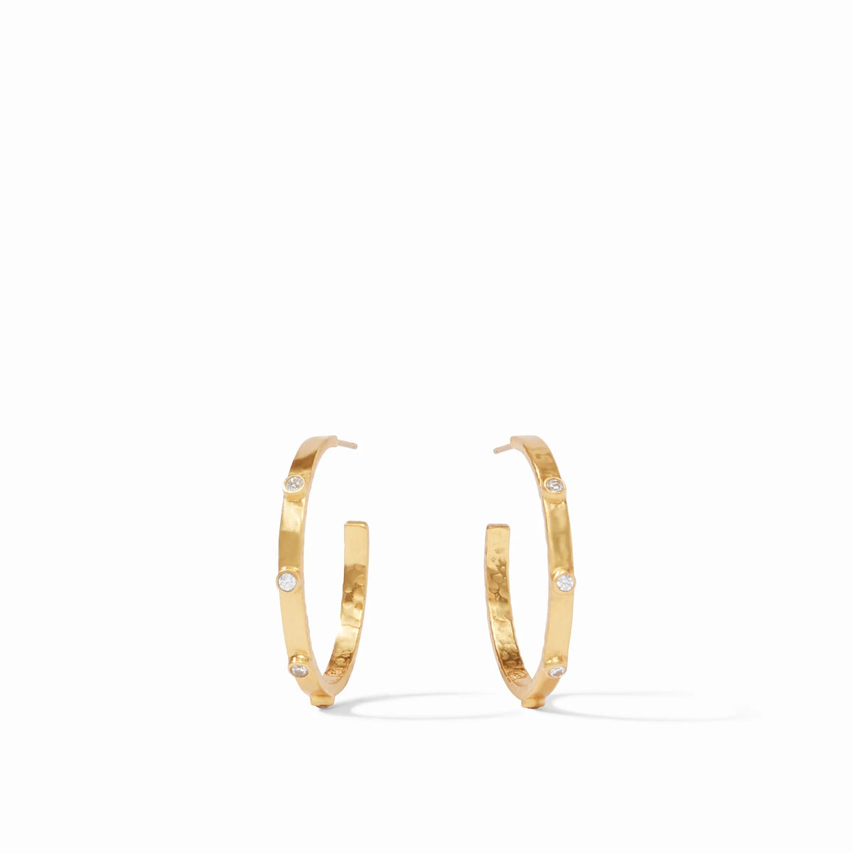 Crescent Stone Hoop | Cubic Zirconia | Julie Vos – 229 Gifts at ...